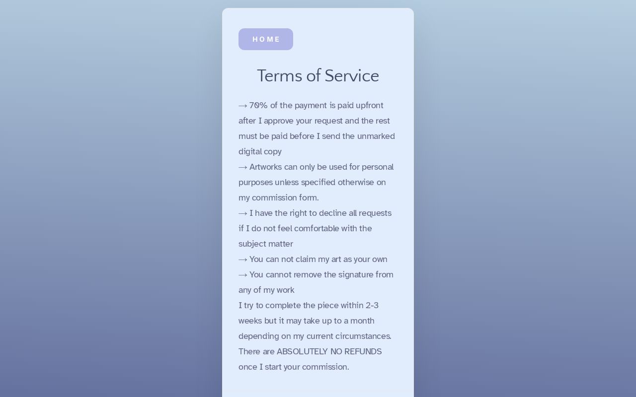 Terms Of Service